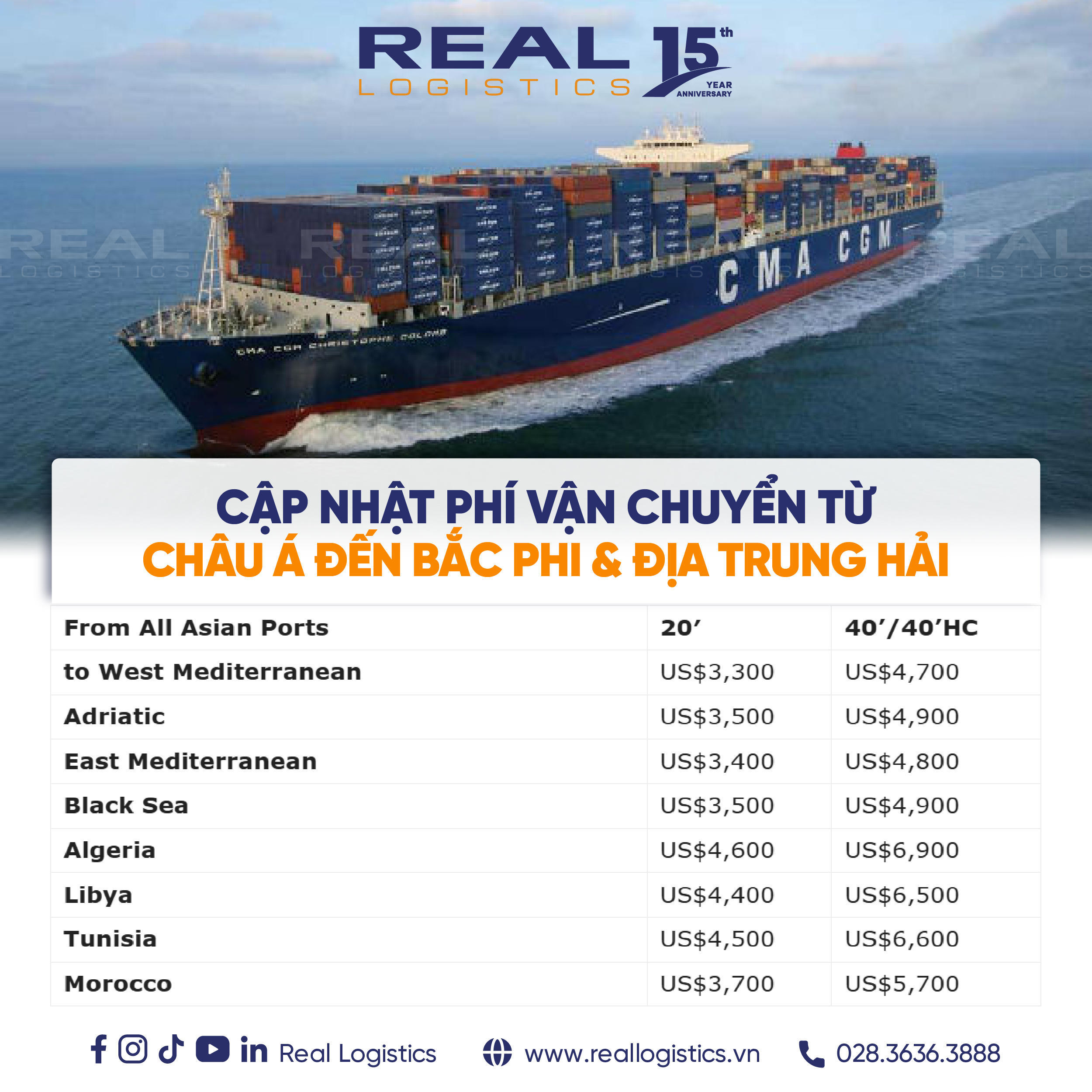 CMA CGM Applies New FAK Rates from Asia to North Africa and the ...